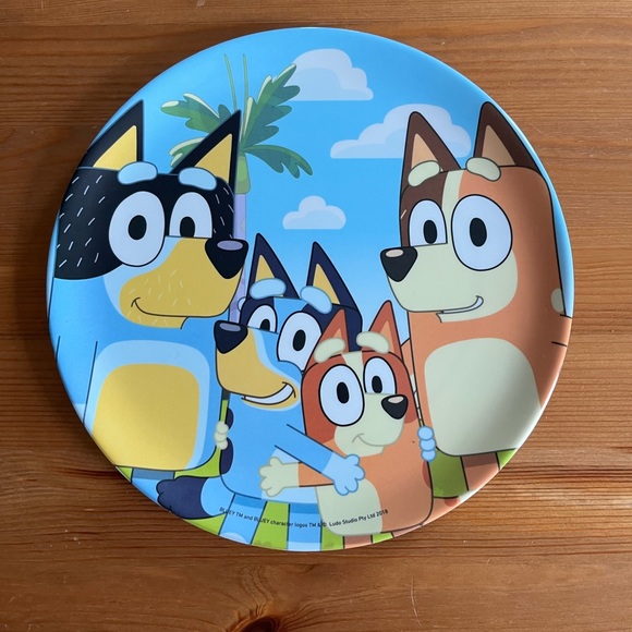 Bluey | Other | Zak Bluey Family Kids Plate | Poshmark